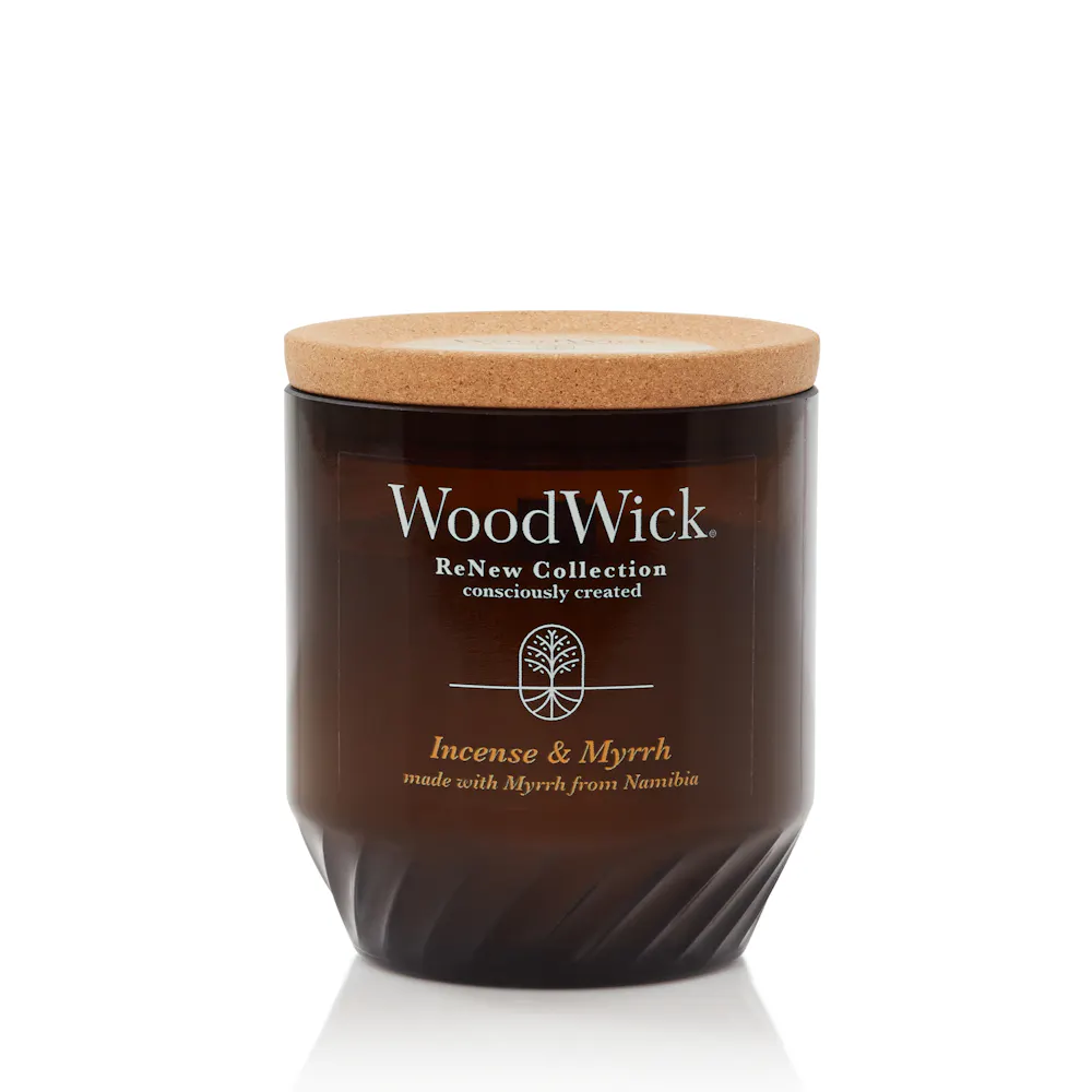 Incense & Myrrh WoodWick® Medium ReNew Candle - Medium ReNew Candles ...
