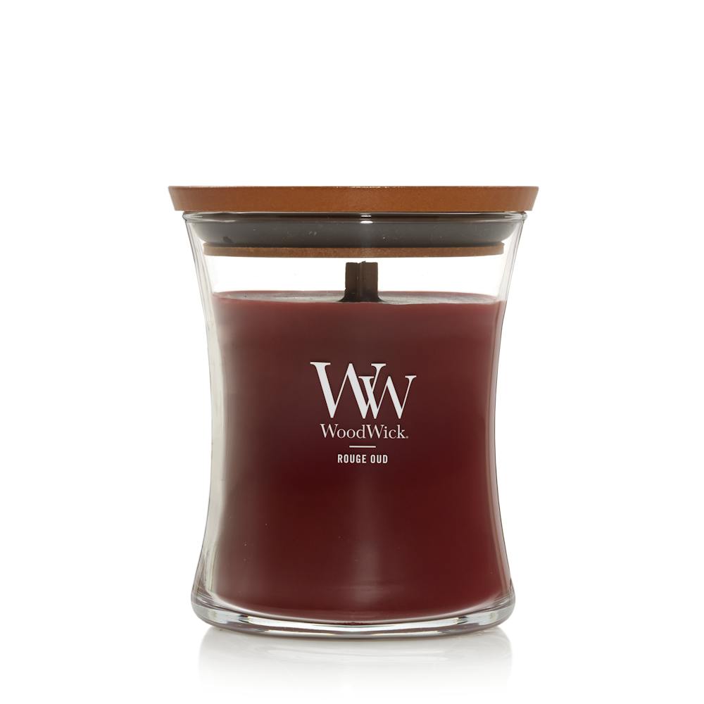 Rouge Oud WoodWick® Medium Hourglass Candle - Medium Hourglass Candles ...